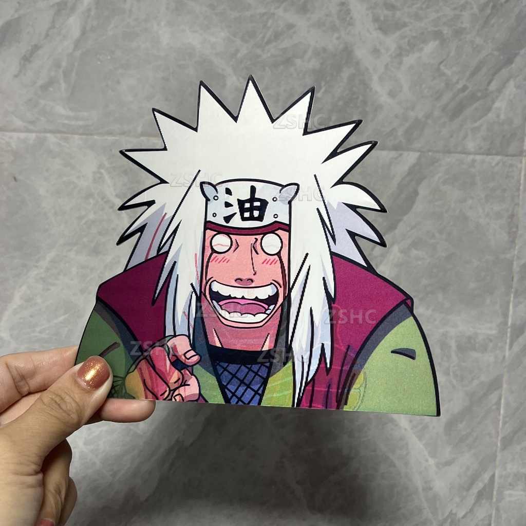 NARUTO Jiraiya Anime Motion Sticker Waterproof Decals for Cars,Laptop ...