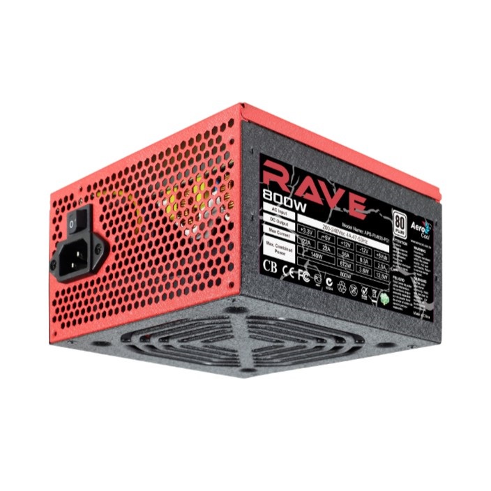 Aerocool RAVE PSU 80+ 500W / 600W / 800W Power Supply | Shopee Philippines