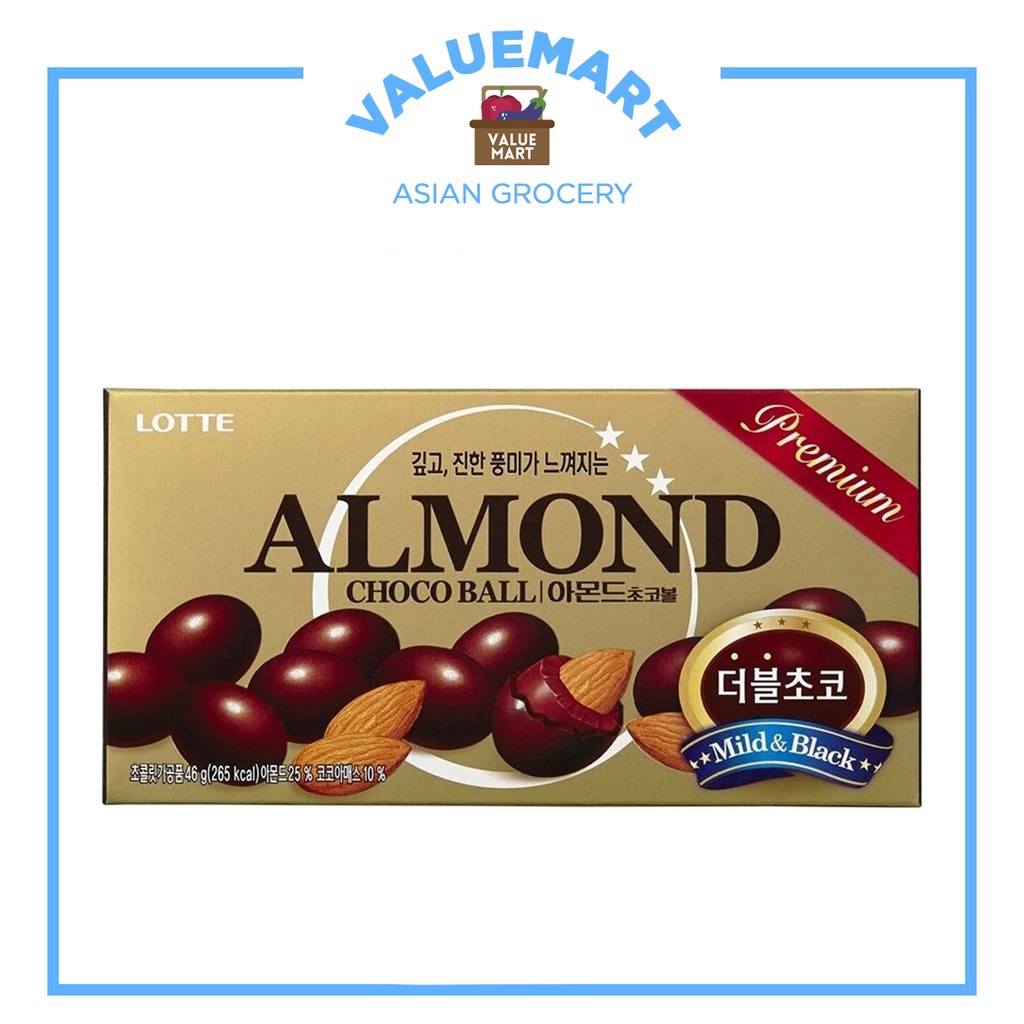 Lotte Korean Premium Almond Choco Ball Candy Dessert - 46 grams ...