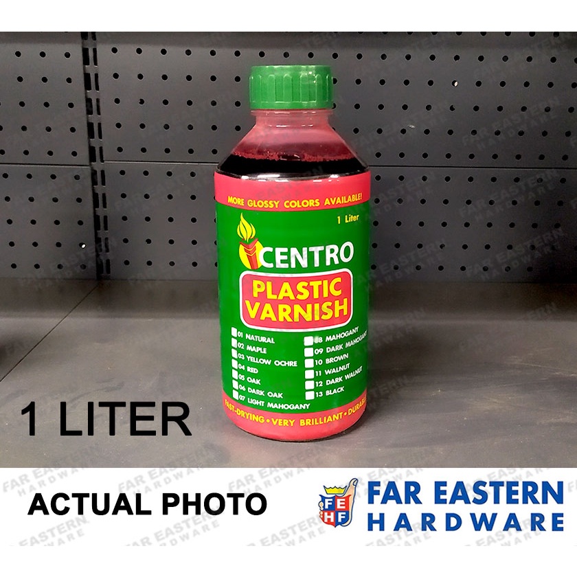 CENTRO Plastic Varnish 350ml / 1 Liter Natural Maple Walnut Light ...