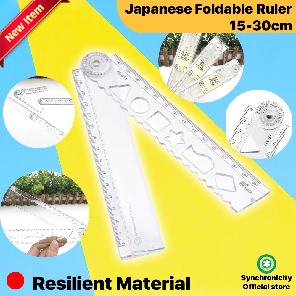 Foldable Ruler with Metric Measurements | JPR100 - 15-30 cm Japanese ...