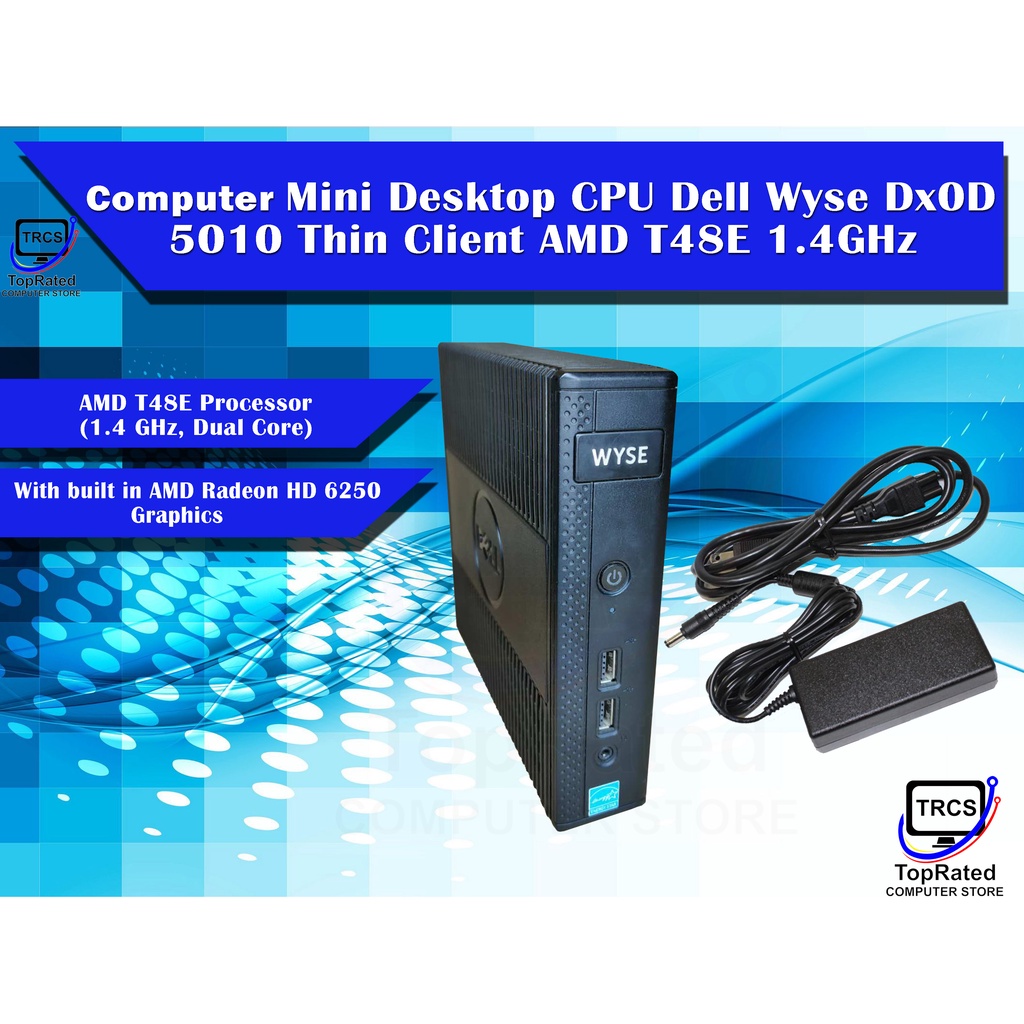 Computer Mini Desktop CPU Dell Wyse Dx0D 5010 Thin Client AMD T48E 1 ...