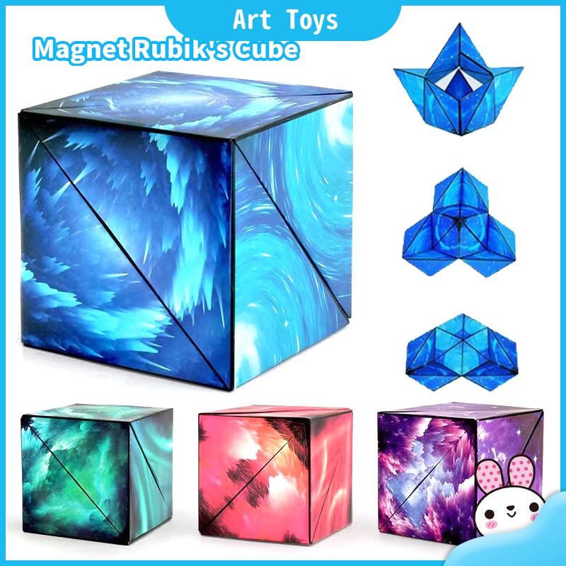 3D MagicCube Shape Shifting Box Rare Earth Magnets Rubik's Cube Toy ...