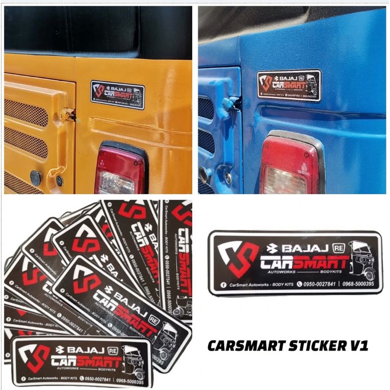 CARSMART - BAJAJ STICKER V1 | Shopee Philippines