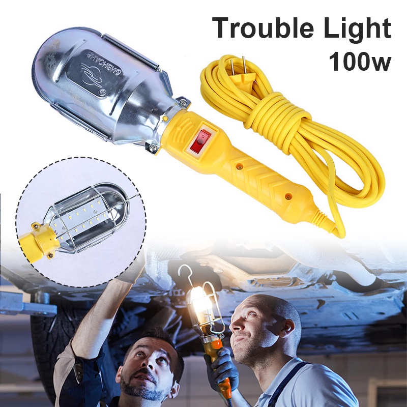Trouble LIght Portable Yellow Work Light with Metal Guard | Shopee ...