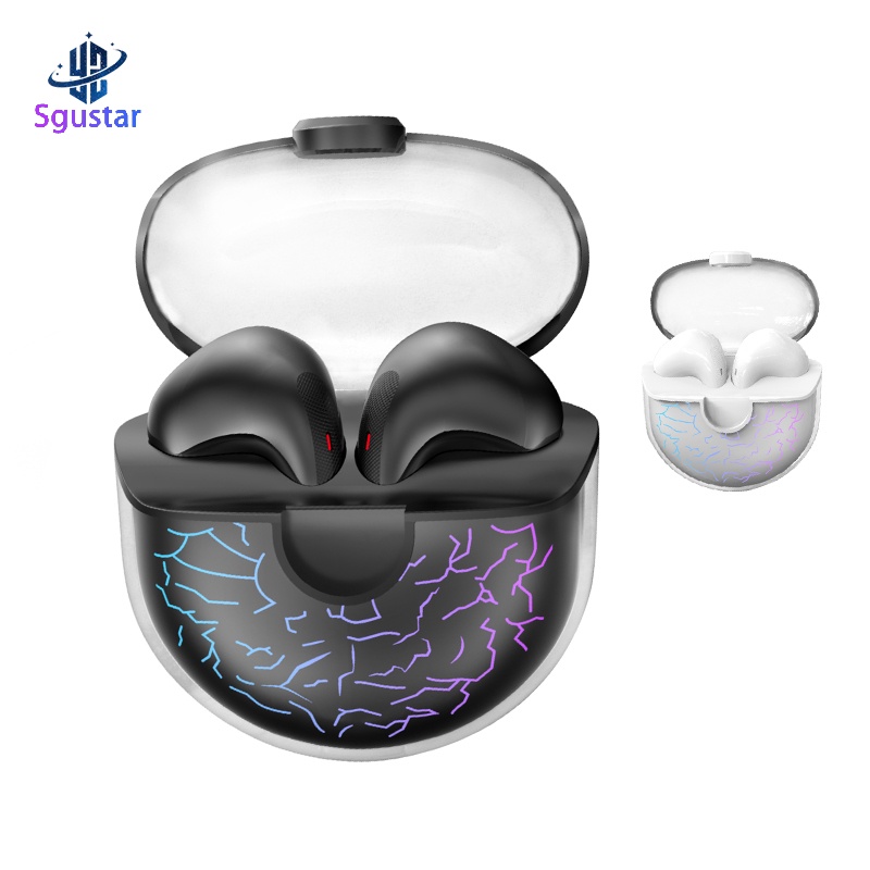 M6 Bluetooth Earphone Color Stria Light In-Ear Touch Control Wireless ...