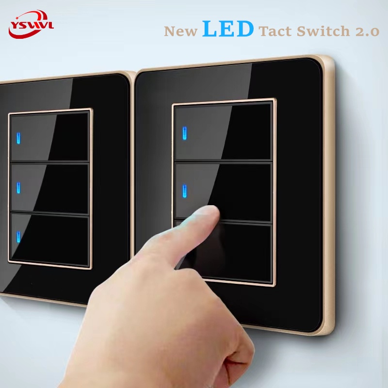 YSVWL 2.0 Light Switch wall socket outlet with blue led auto sensor ...