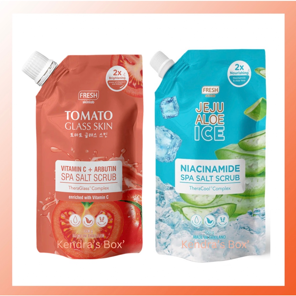 Fresh Skinlab Tomato Glass Skin / Jeju Aloe Ice Spa Salt Scrub 350g ...