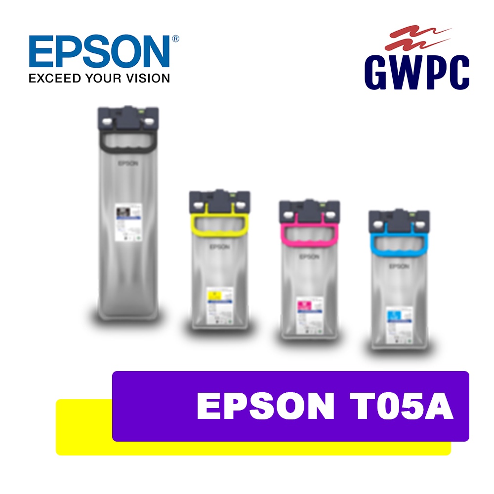 Epson T05A Black Cyan Magenta Yellow Ink Pack for WorkForce Pro WF-C878R WF-C879R | Shopee ...