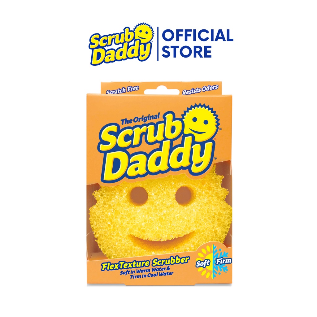 Scrub Daddy FlexTexture Scrubber Original Sponge - YELLOW | Shopee ...
