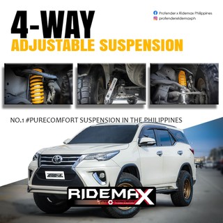 Ridemax Suspension 4-Way Adustable 2" Lift Front & Rear | Shopee ...