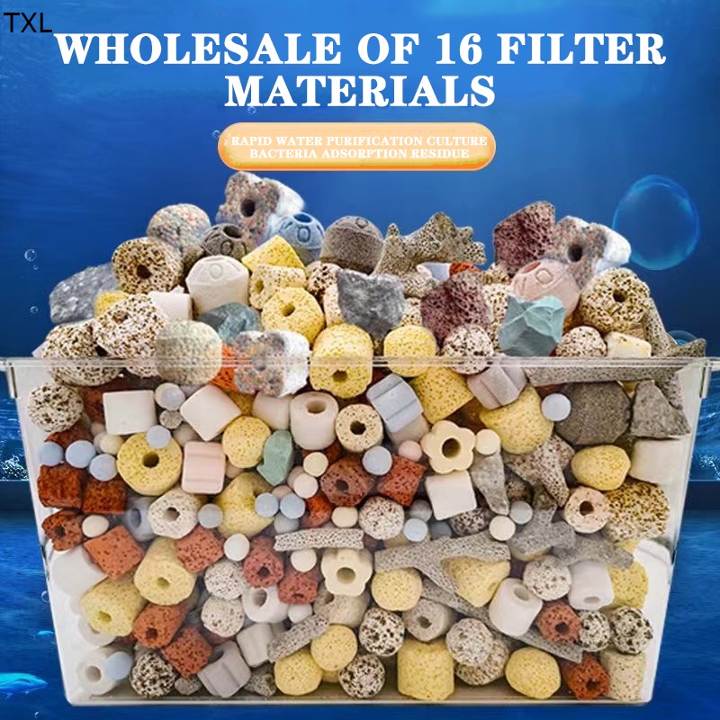 TXL Aquarium Filter Media Bacteria House Biological Filter 0.5kg/1.5kg ...