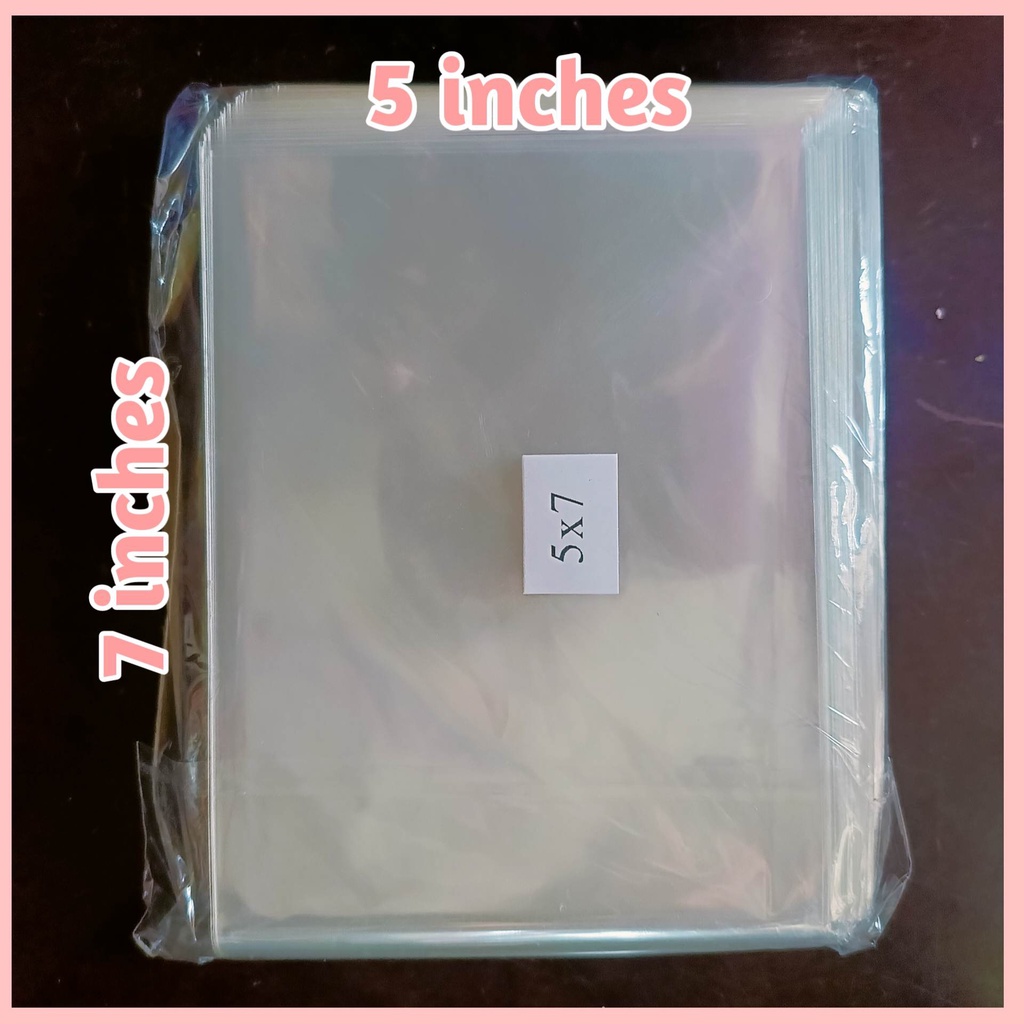 Opp Plastic 5x7 5x8 non adhesive | Shopee Philippines