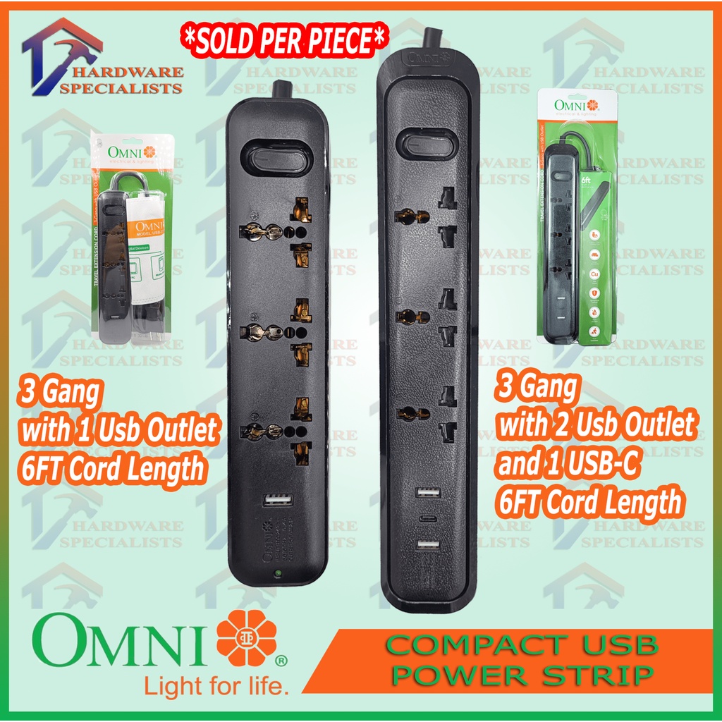 Omni Compact USB Power Strip Extension Original Authentic | Shopee ...