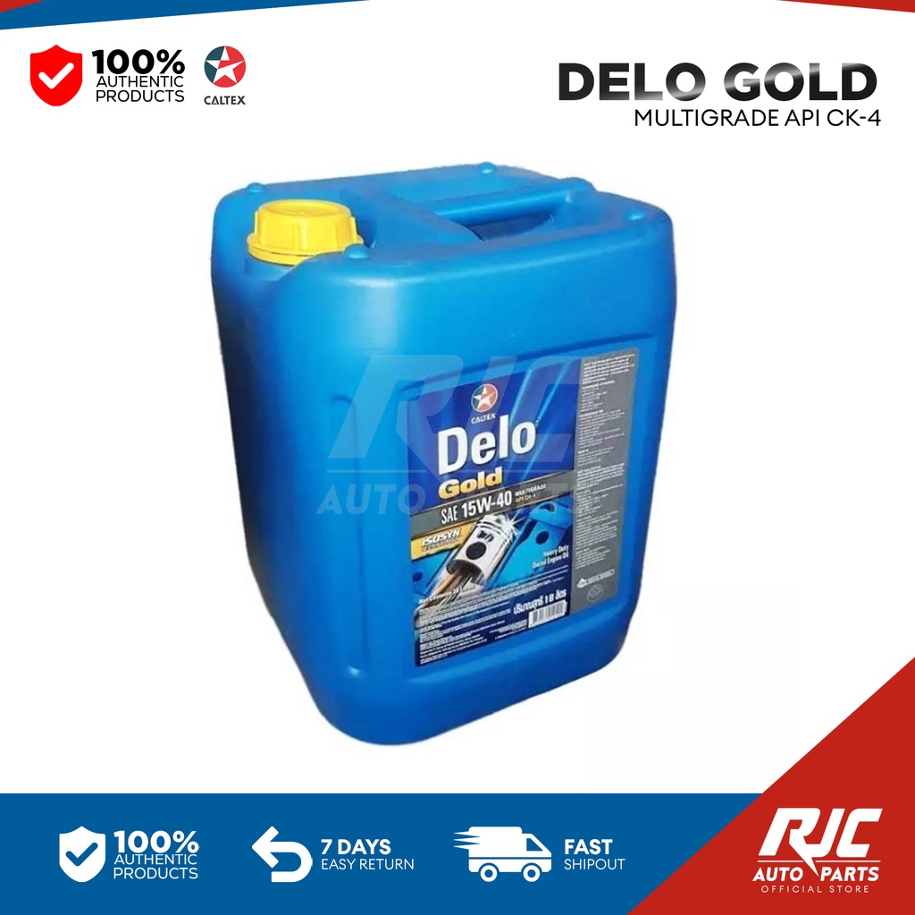Caltex Delo Gold 15w40 Heavy Duty Diesel Engine Oil (15w-40) Pail 18 ...