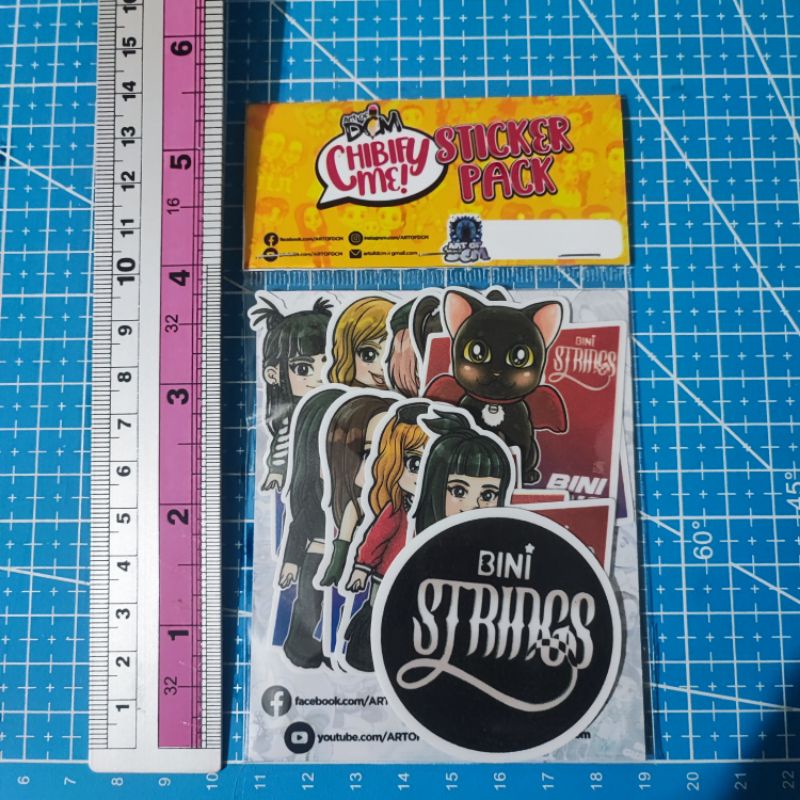P-POP BINI STRINGS Chibi Waterproof Sticker Pack (10 pcs) | Shopee ...