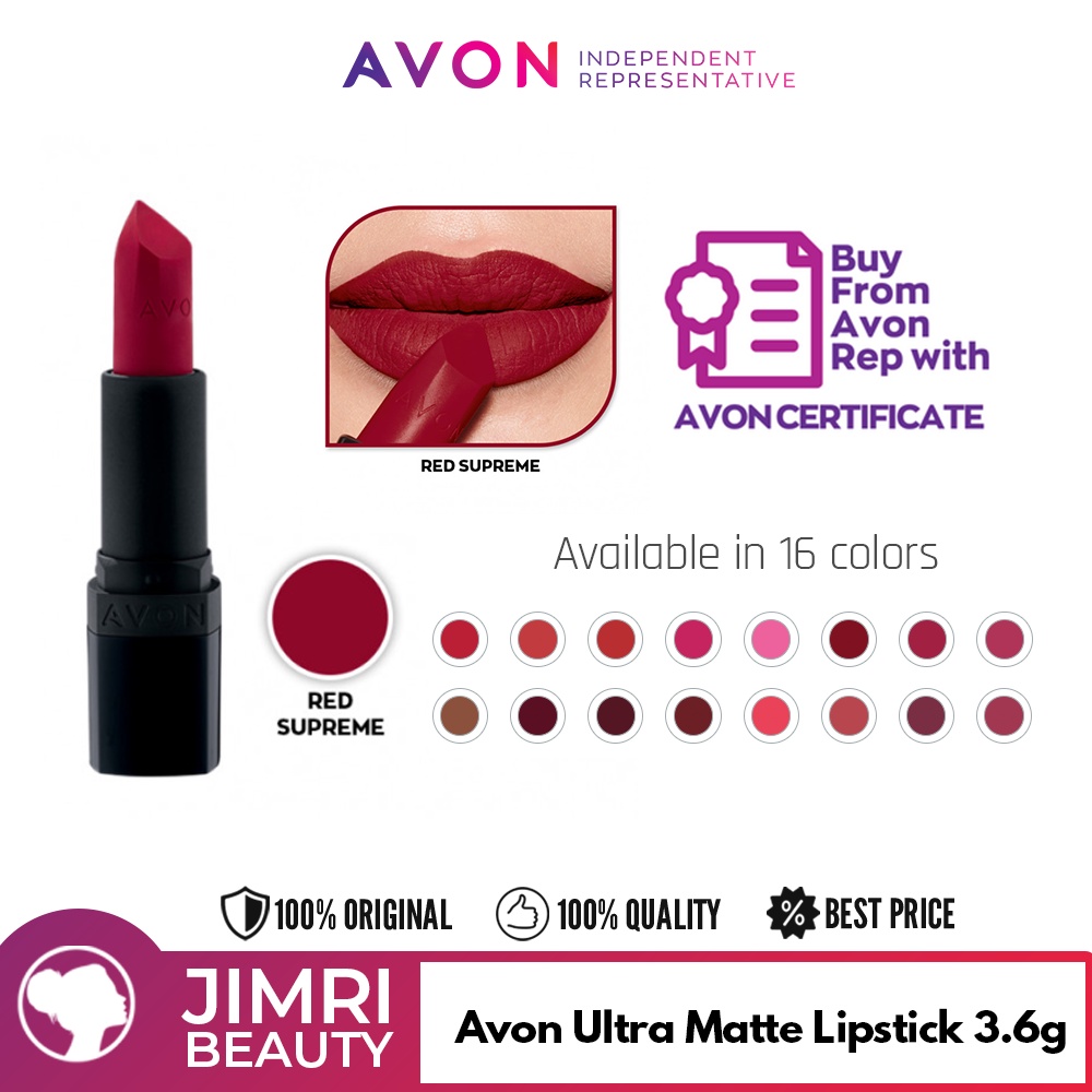 Avon Ultra Matte Lipstick 3.6 g | Shopee Philippines