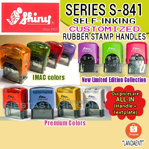 SHINY Customized Self-Inking Stamp Model S-841 | Shopee Philippines