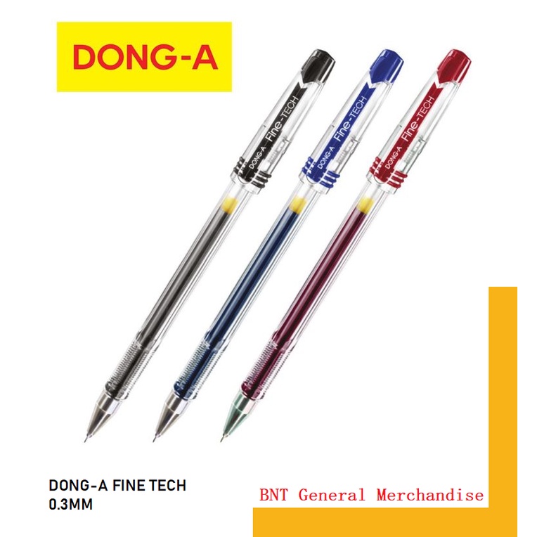 Dong-A Fine Tech 0.3mm Black/Blue/Red Ink 1pc | Shopee Philippines