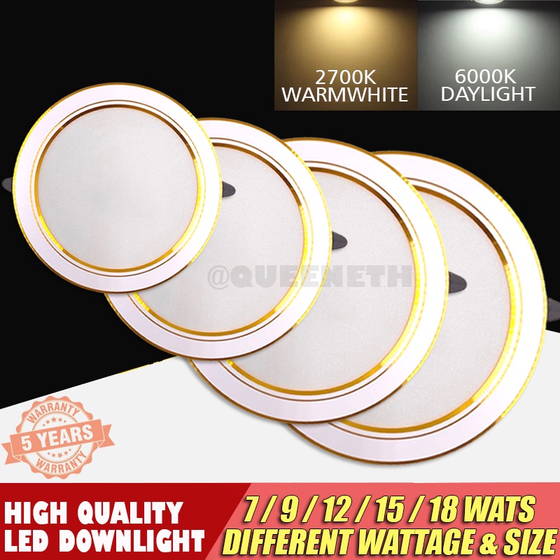 LED light bulb Recessed Downlight lights for house ceiling | Shopee ...