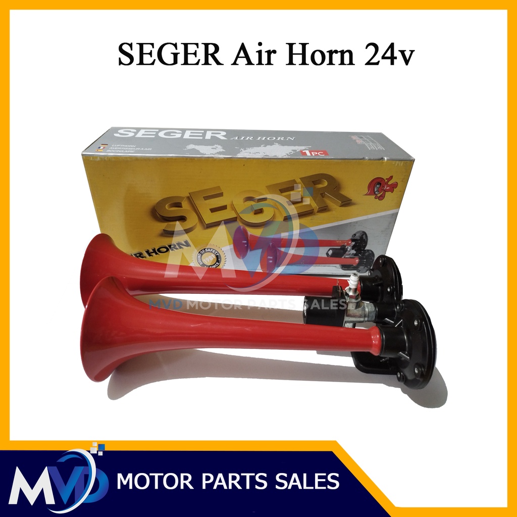 Seger Air Horn Twin Horn 24v Red | Shopee Philippines
