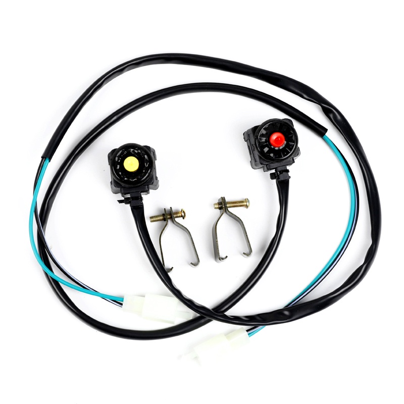 Universal ATV Motorcycle Dual Sport Dirt Quad Start Horn Kill Off Stop ...