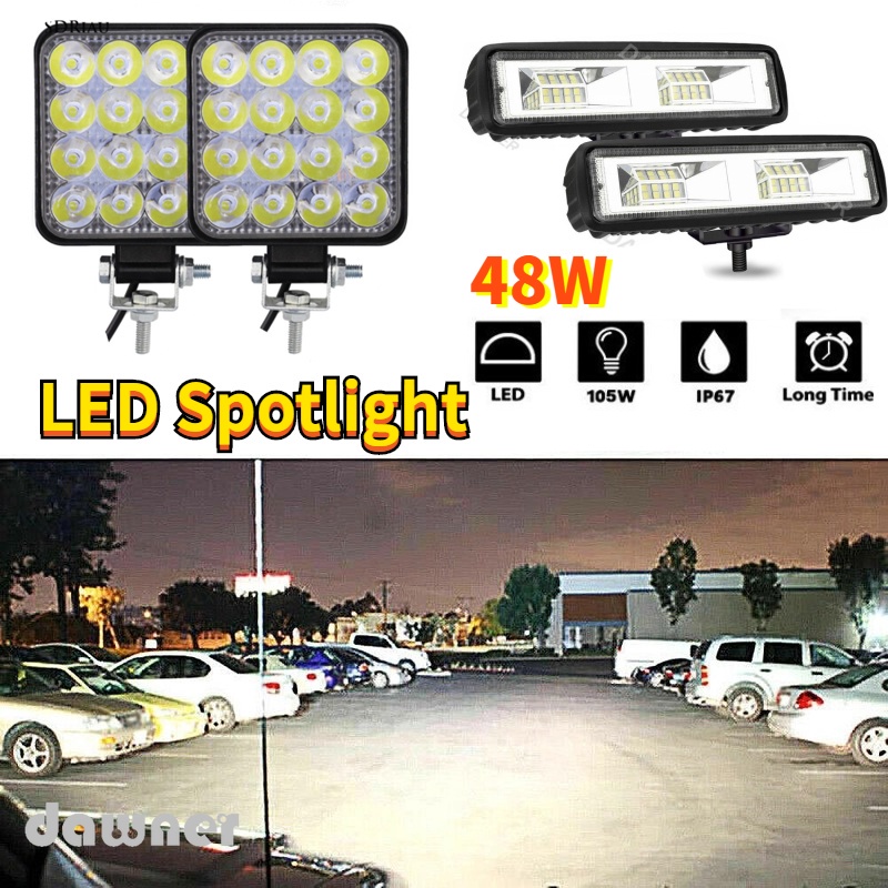 LED Strip Work Light 48W 12V LED Light Bar Off-Road Floodlight for Car ...