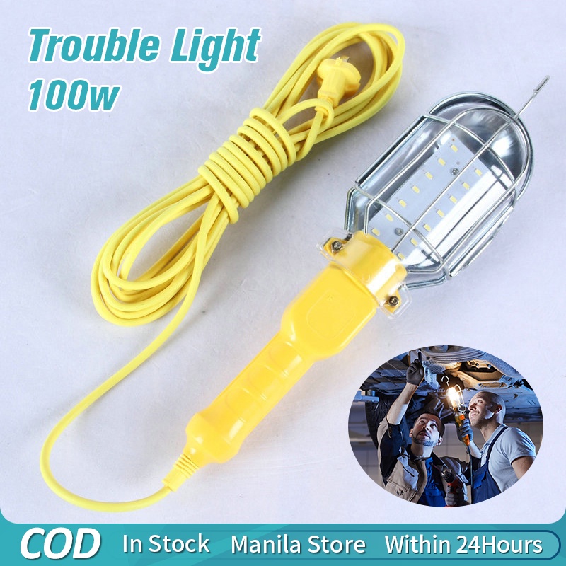 Matainnance Work Light Portable Trouble LIght,with Metal Guard | Shopee ...