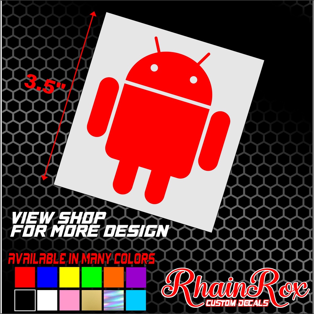 android logo sticker machinecut diecut waterproof | Shopee Philippines