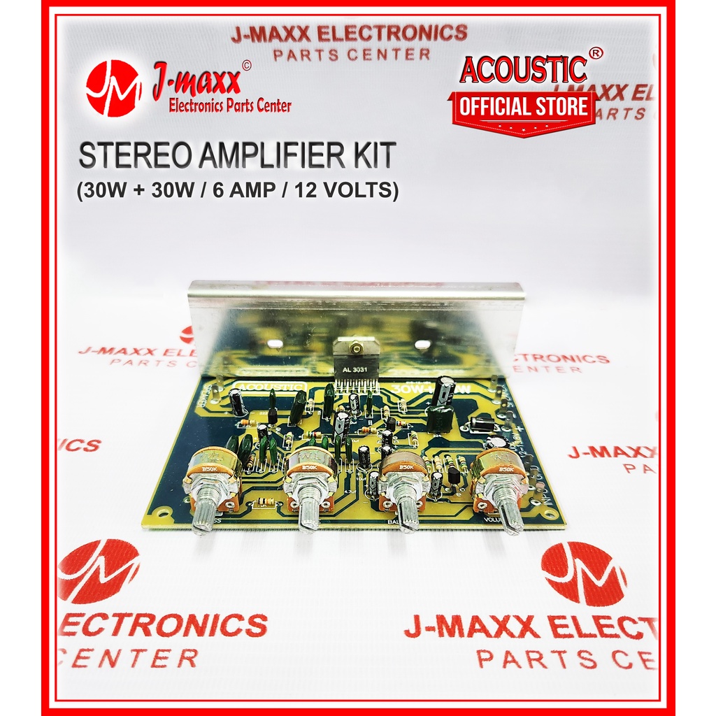 ACOUSTIC AMPLIFIER KIT 30W + 30W STEREO (12V, 6AMP) | Shopee Philippines