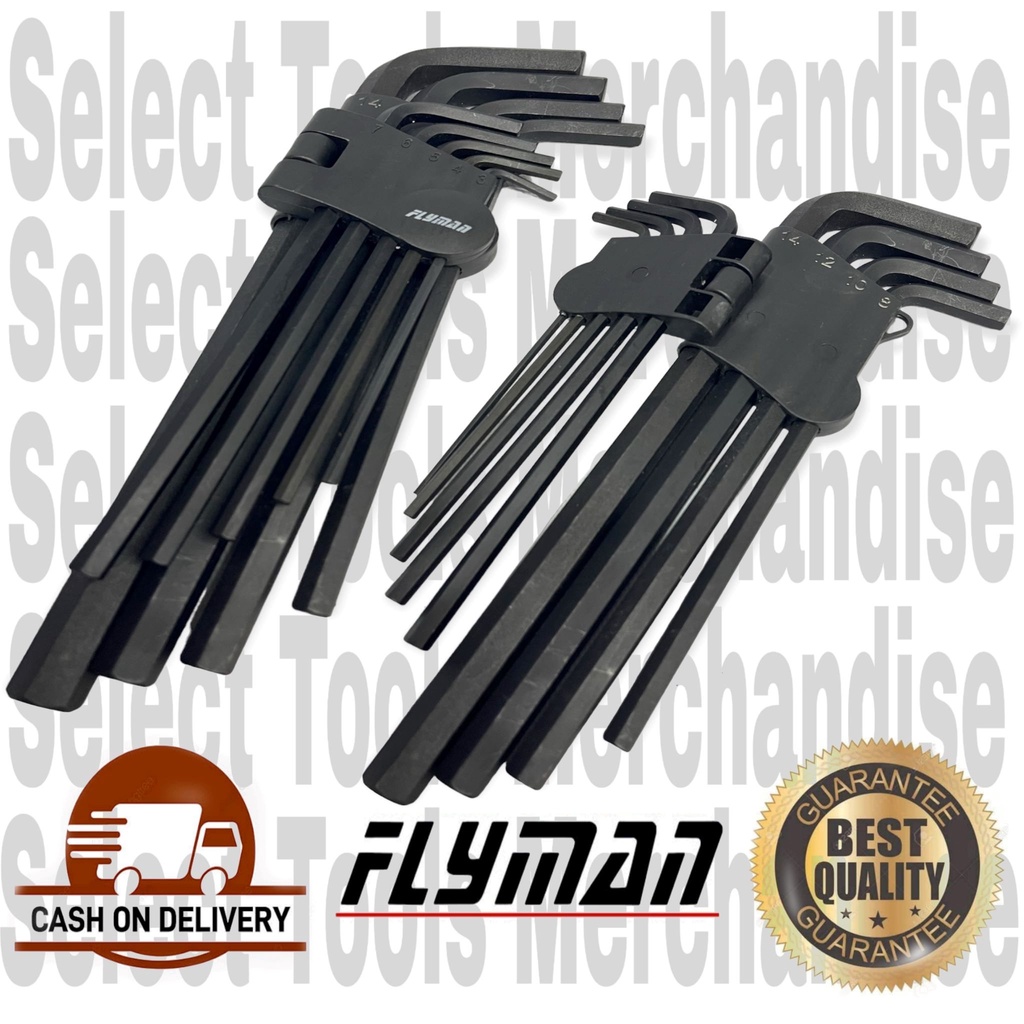 Flyman 9 pcs Allen Wrench (6 point flower) | Shopee Philippines