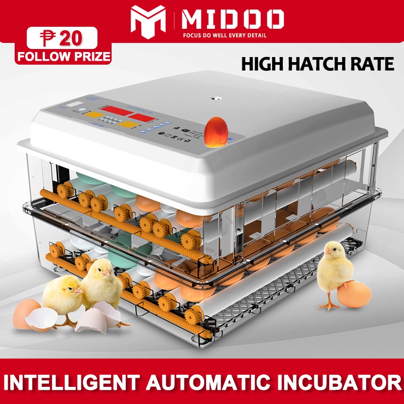 36/64/120 Eggs Incubator Digital Automatic Constant Temperature Incubator Bird Duck Poultry ...