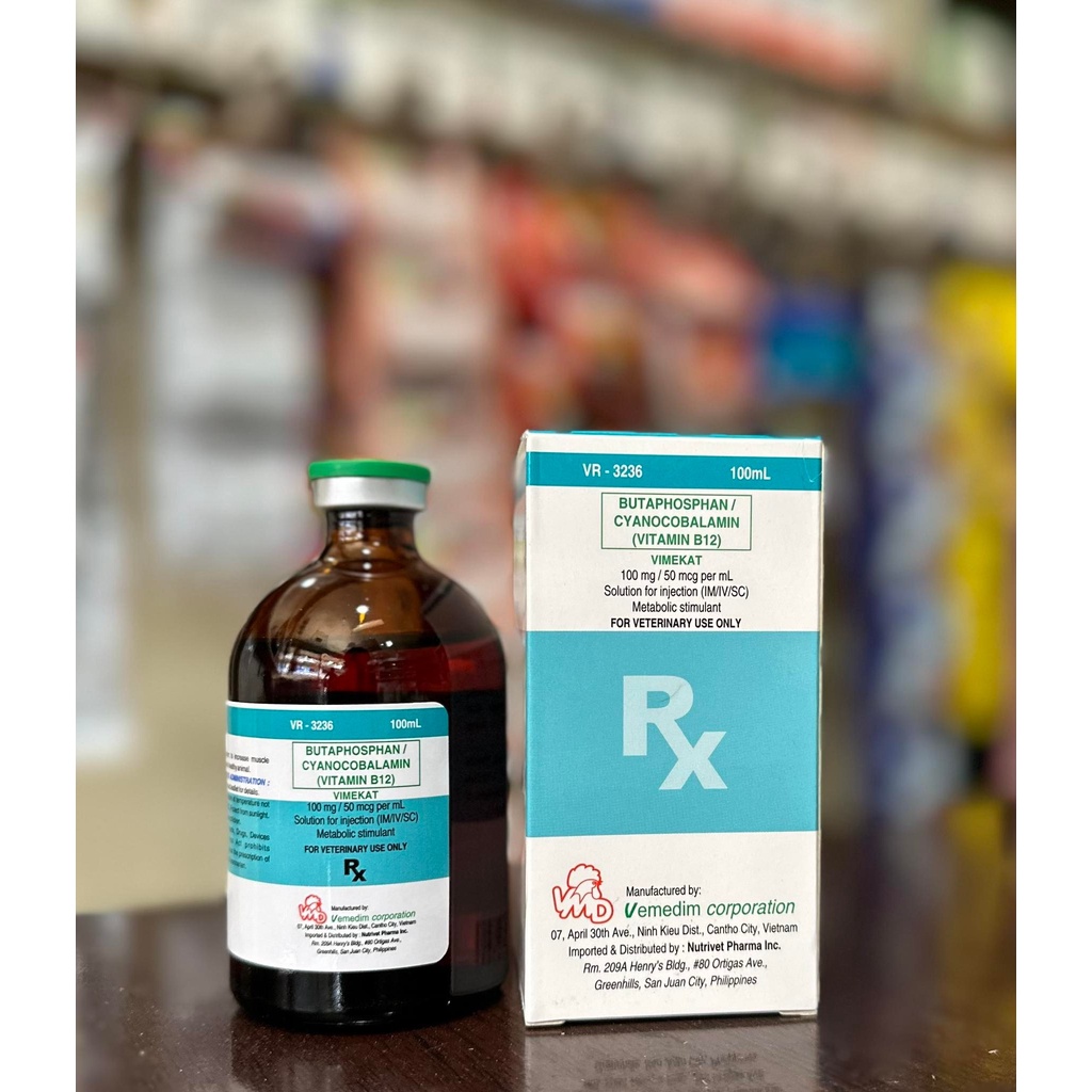 VIMEKAT B12 BUTAPHOSPHAN CYANOCOBALAMIN 100ml (expiry 02/28/2026 ...