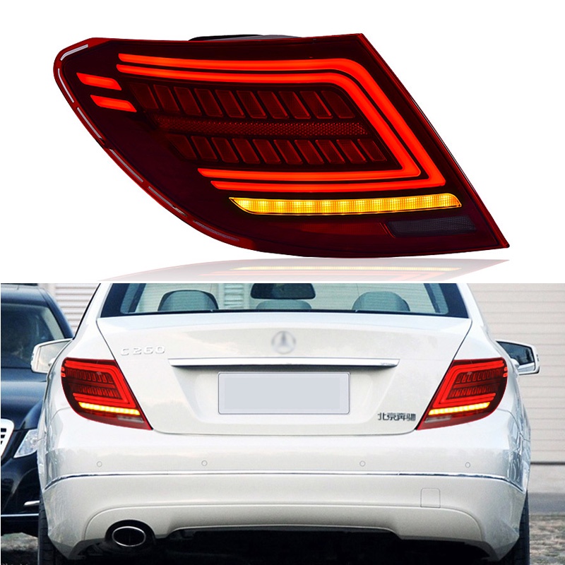 Car LED Tail Light Taillight For Mercedes Benz W204 C200 C250 C300 Rear ...