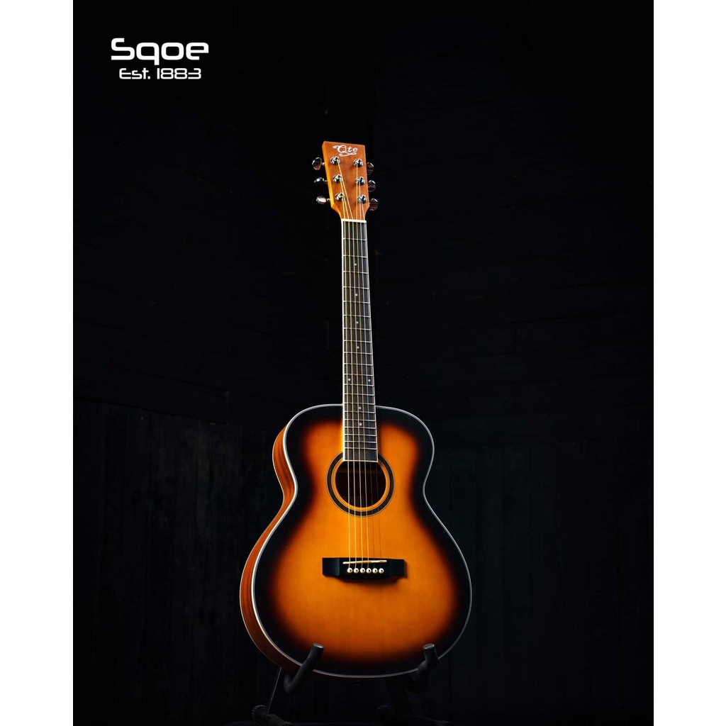 Qte 36’ Inches Mini Travelers Solid Spruce Acoustic Guitar with ...