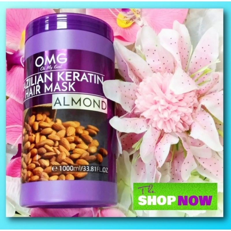 OMG BRAZILIAN Keratin Mask 1000ml (ALMOND) | Shopee Philippines