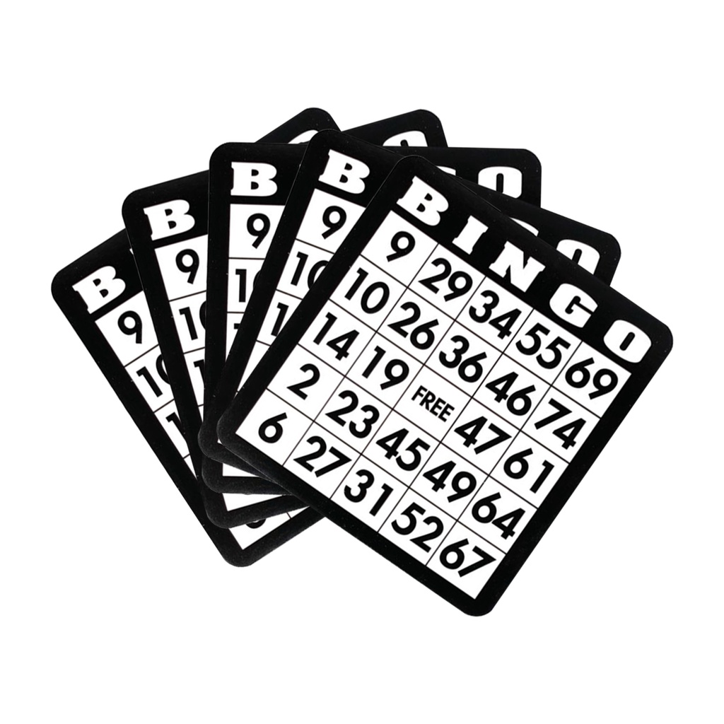 Extra Bingo Cards 5pcs High quality Reusable game cards (Assorted ...