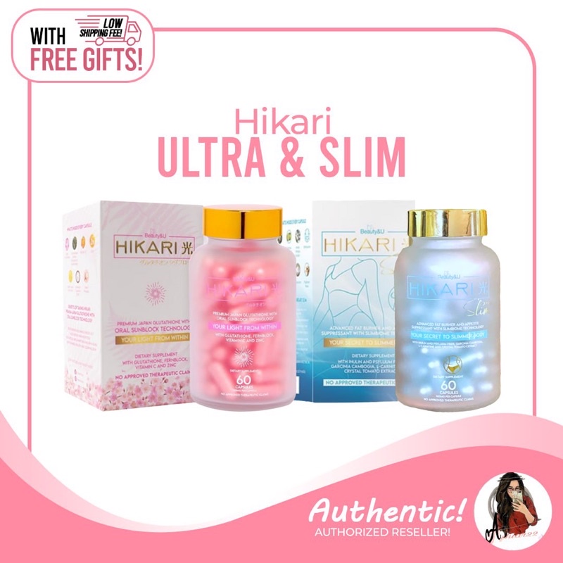 Hikari Ultra And Hikari Slim Premium Japan Glutathione with Oral ...