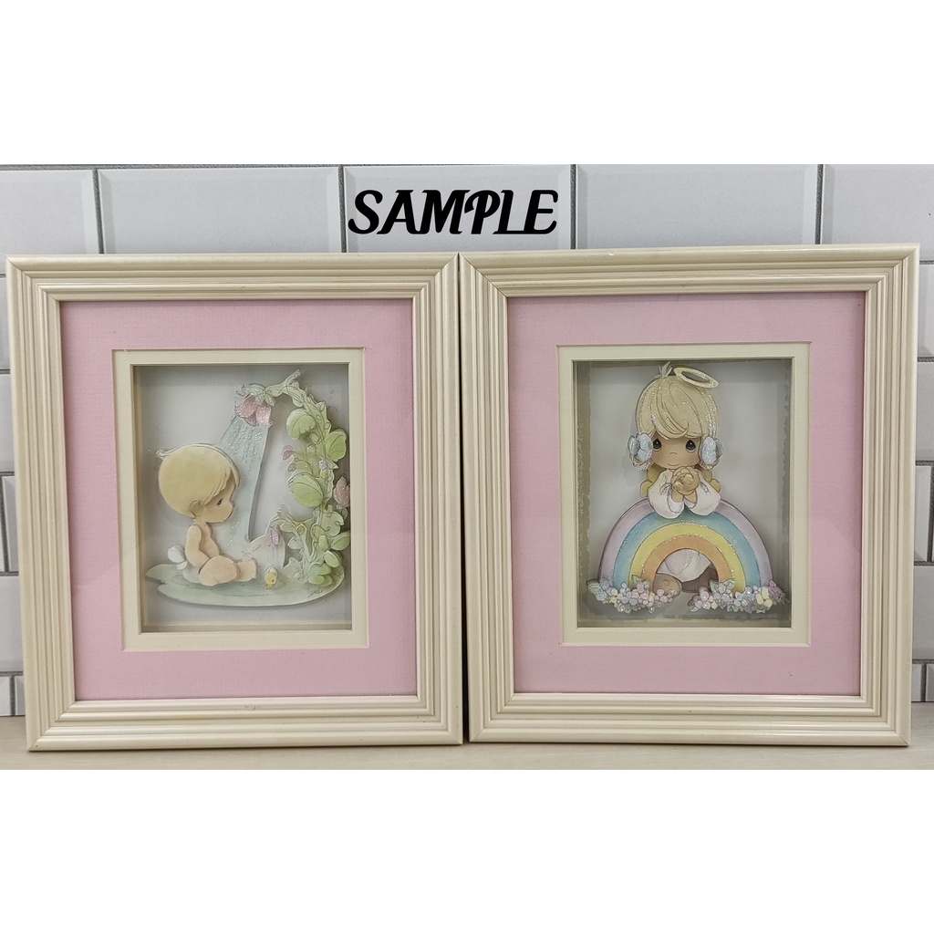 Precious Moments 3D Paper Tole 4x5 Frame Cream | Shopee Philippines