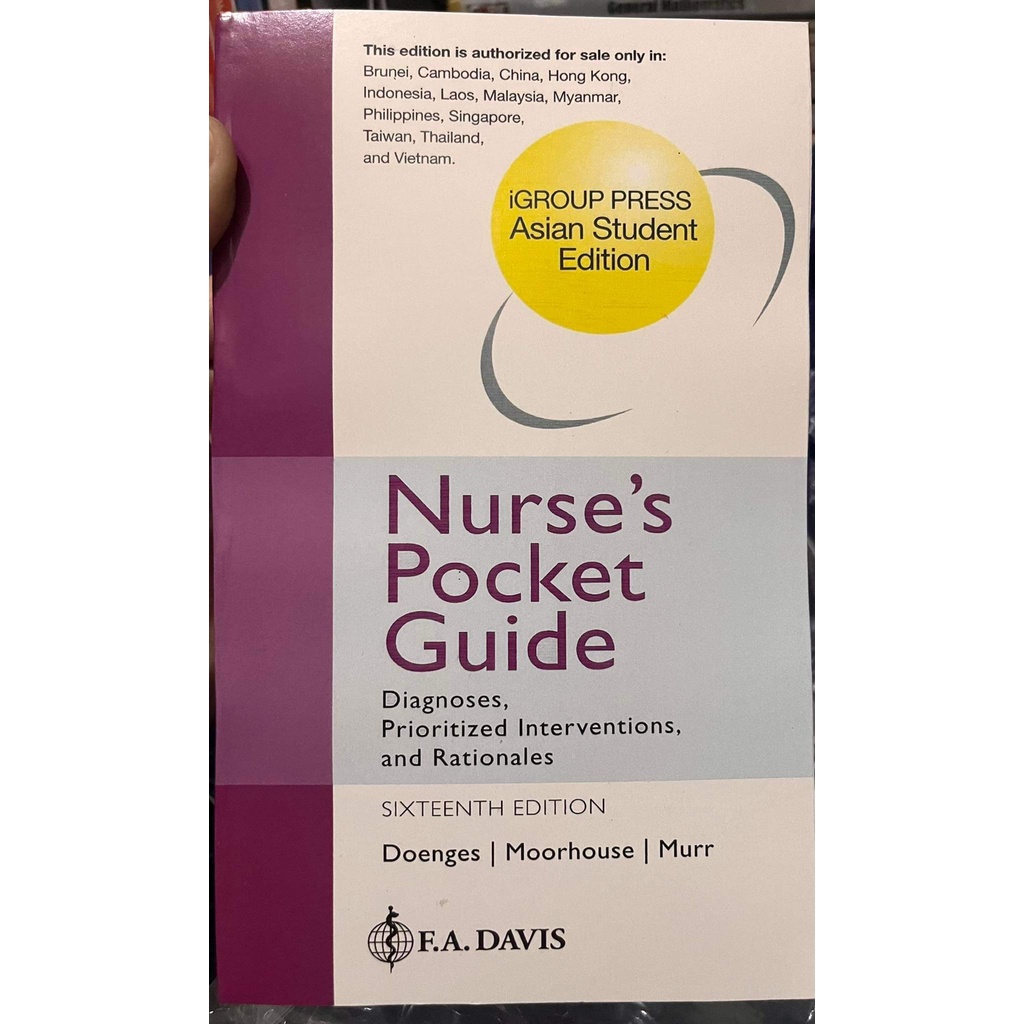 Nanda Nurse's pocket guide 16th edition | Shopee Philippines