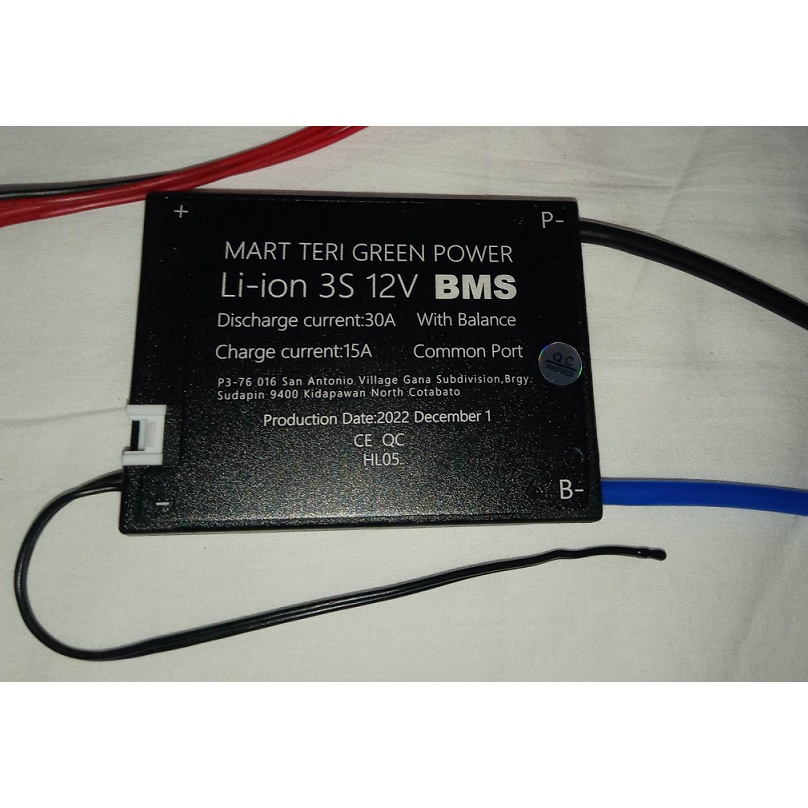 Lithium Ion BMS 3S 12v 3.7V 30A with NTC temperature sensor | Shopee ...
