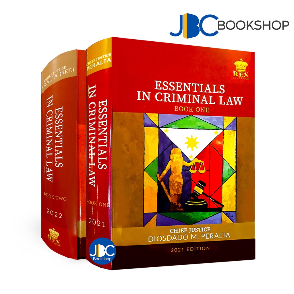 Essentials in Criminal Law Book 1 & 2 by Chief Justice Diosdado M ...