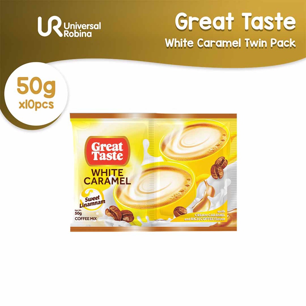 Great Taste White Caramel 3-in-1 Twin Pack (50g x 10) | Shopee Philippines