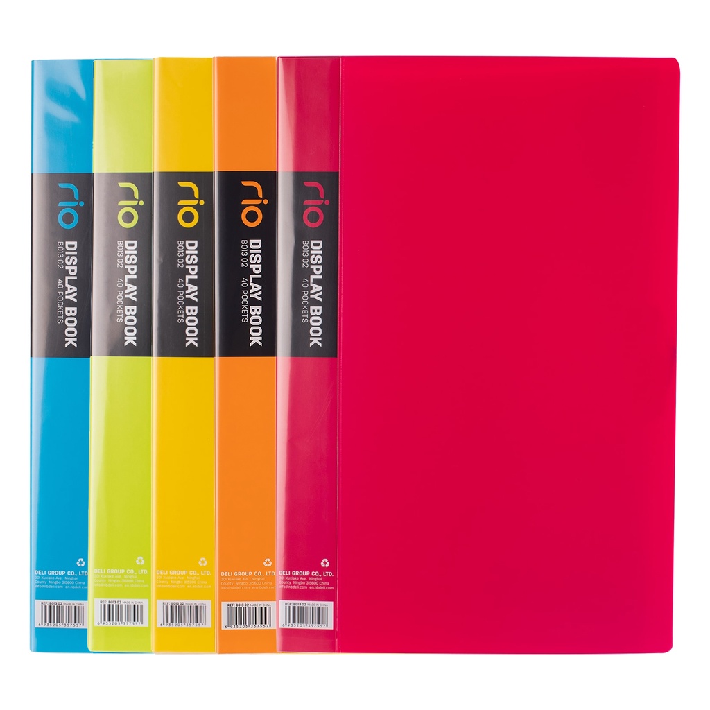 Deli B01302 File & Folder Display Book FC 40 Pockets (1PC) [7511B01302 ...