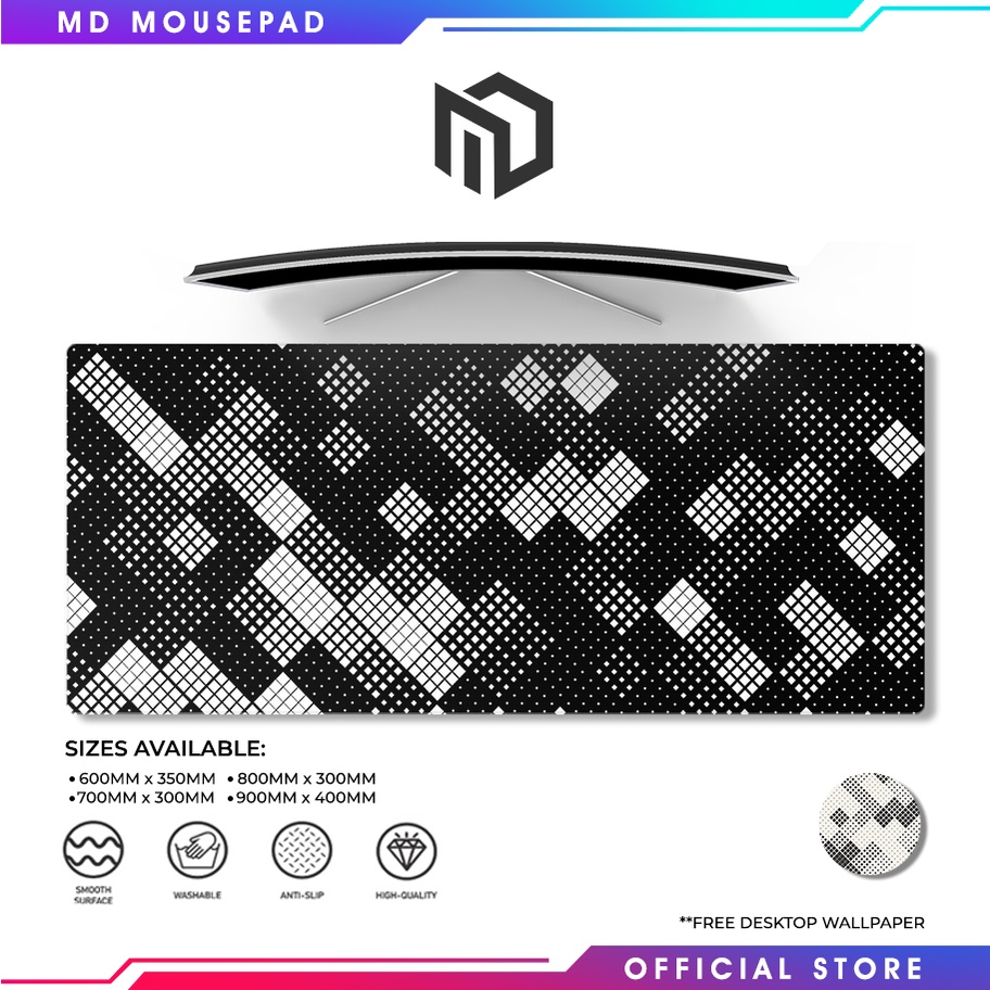 MD Mousepad | Geo 06 | Extended Mousepad | Large Gaming Mousepad | Long ...