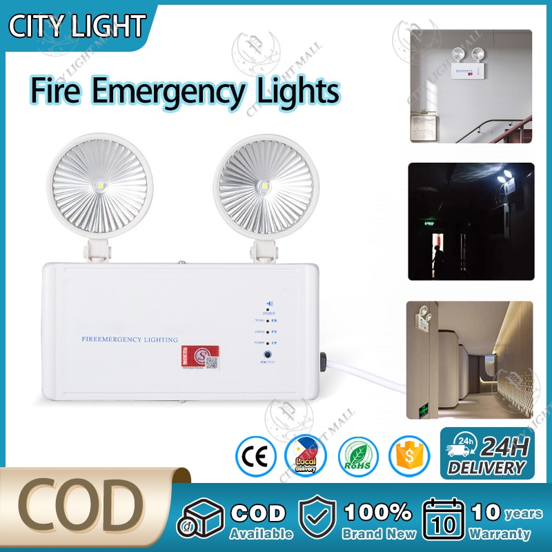 CLMall LED Fire Emergency Light Rechargeable Emergency Light for School ...