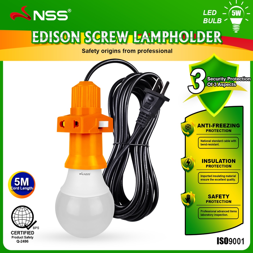 NSS LED Light Extension Cord Power Plug Bulb Lantern Cord Cable Pendant ...
