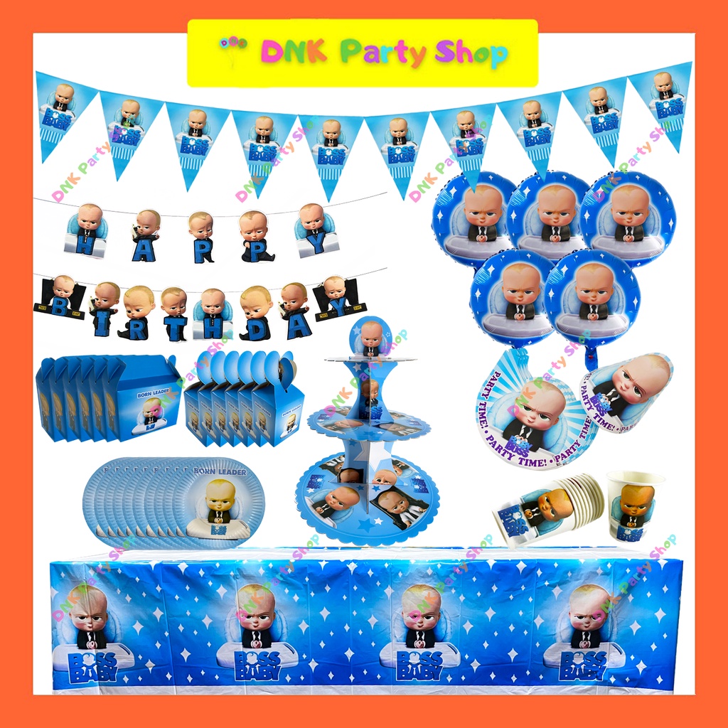 Boss Baby Happy Birthday Party Decor Banner Banderitas Box Loot Bags ...