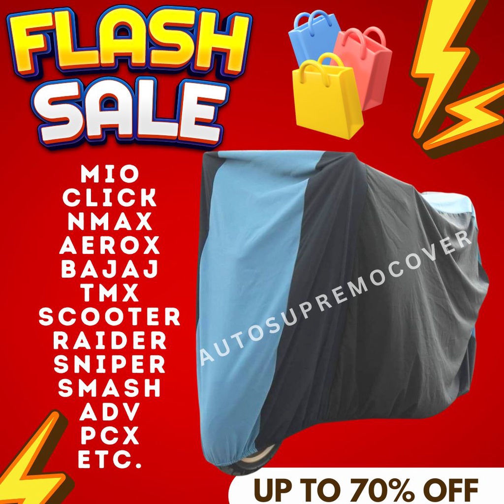 MOTORCYCLE COVER ALL TYPES MIO CLICK NMAX AEROX BAJAJ TMX SCOOTER ...
