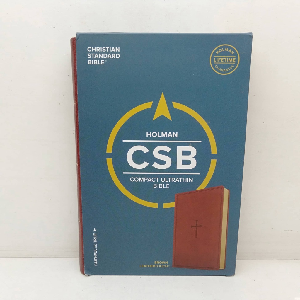 CSB COMPACT ULTRATHIN BIBLE ,Brown LeatherTouch | Shopee Philippines